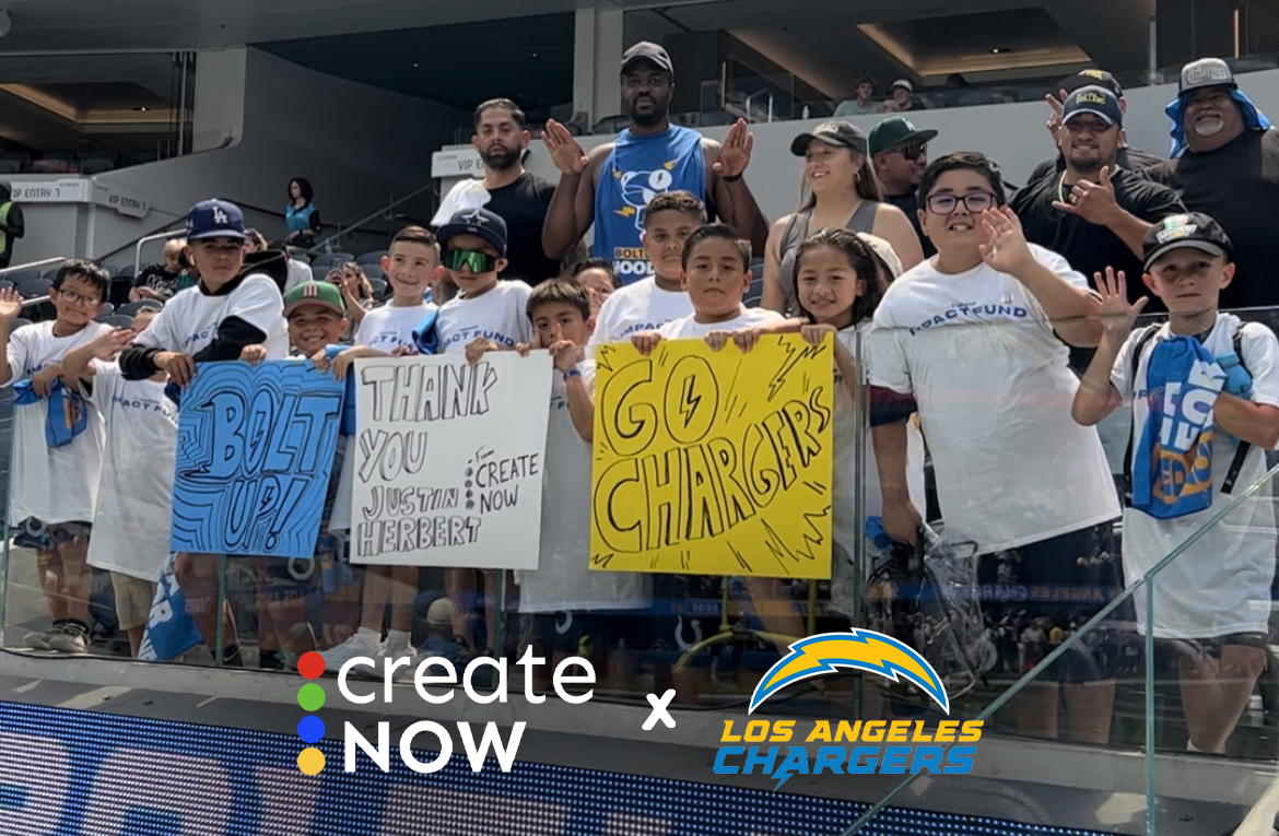 LA Chargers' Quaterback, Justin Herbert donates to Create Now - Create Now
